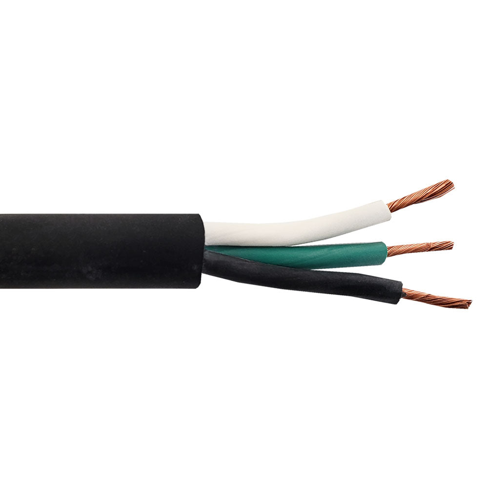 Flexible Electrical Cord Cable - 14AWG 3C SOOW 600V 90C - Black (Per M