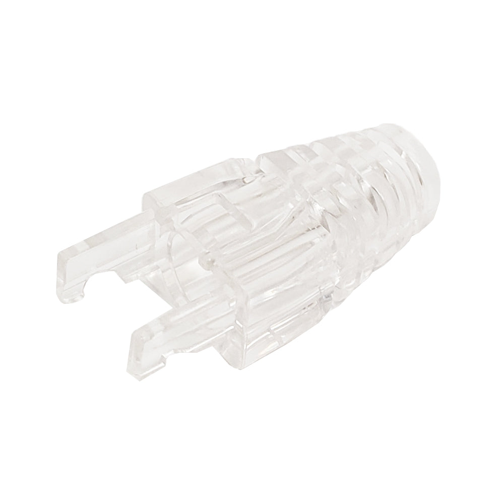 RJ45 CAT6 Snagless Boot (No Tab) - Clear - Pack of 50
