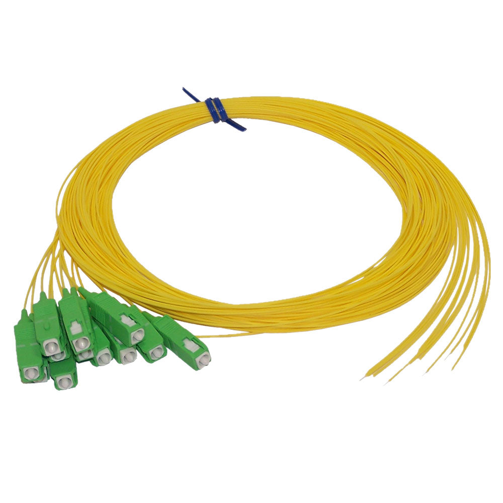 3m SC/APC 12-Fiber OS2 Singlemode Simplex 9 micron - 900um Pigtail - Y