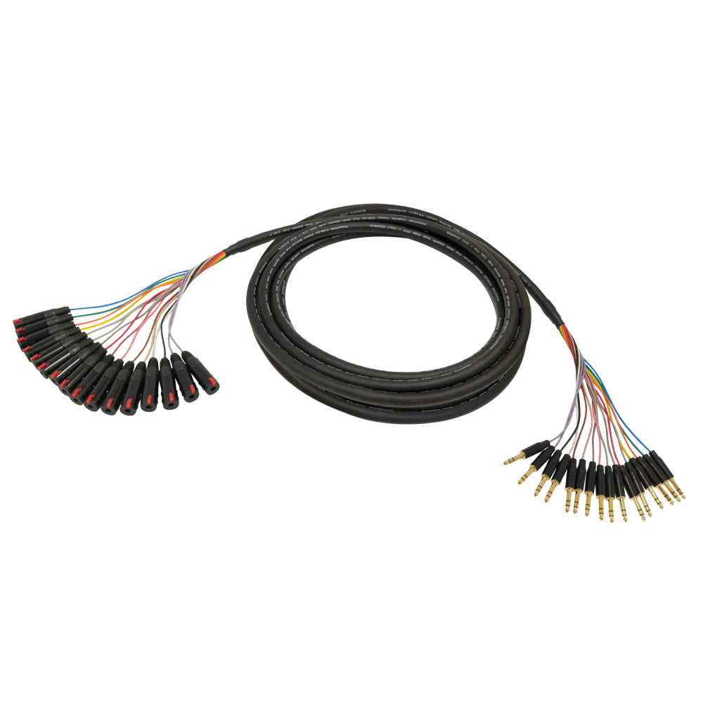 Premium Phantom Cables 1/4 Inch TRS Male to 1/4 Inch TRS Female Balanc