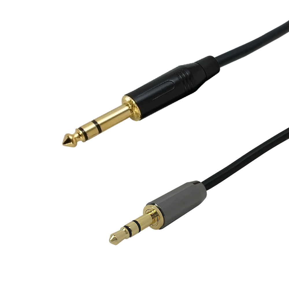 Premium Phantom Cables 3.5mm Stereo Male to 1/4 inch TRS Male Stereo A