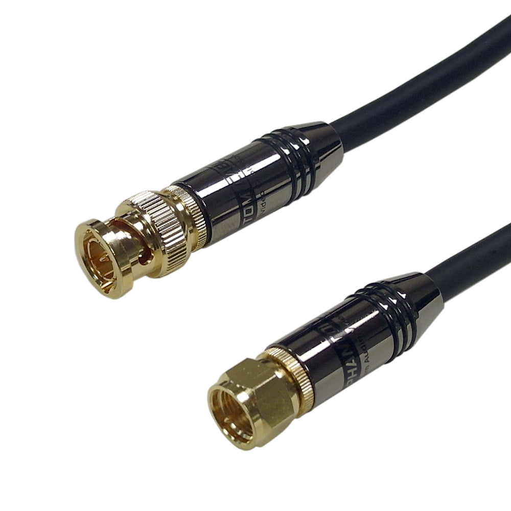 Premium Phantom Cables RG59 F-Type Male to BNC Male Cable FT4